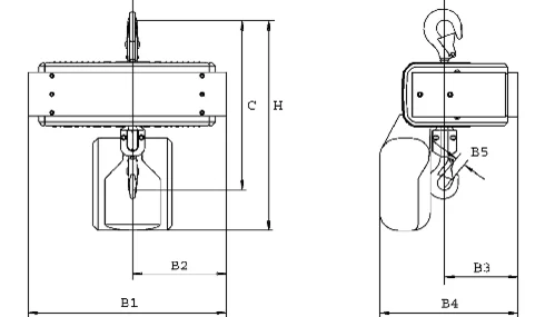 Electric Chain Hoist SWF, sturdy construction | Certex Lithuania