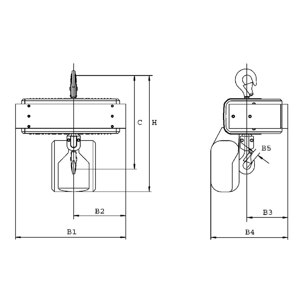 Electric Chain Hoist SWF, sturdy construction | Certex Lithuania